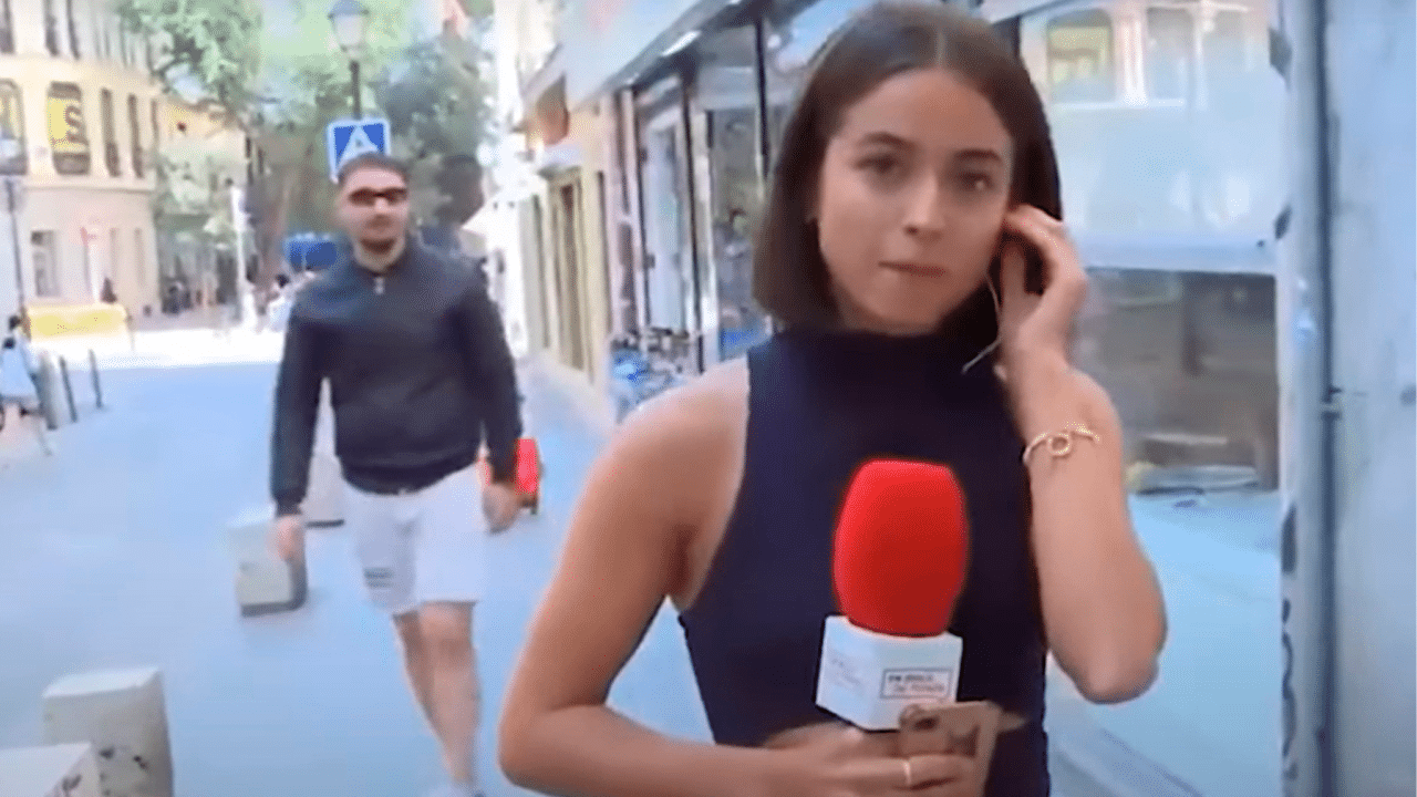 Repórter é assediada durante transmissão ao vivo em programa; homem é preso