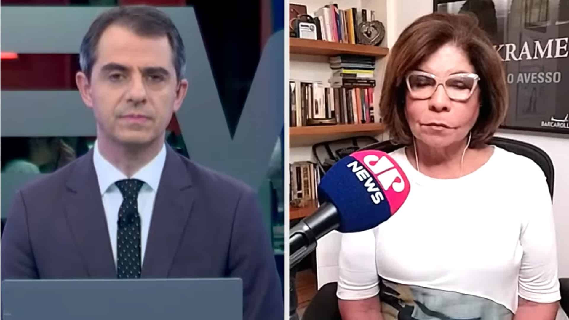 Apresentador da Jovem Pan interrompe jornal e não deixa comentarista ...