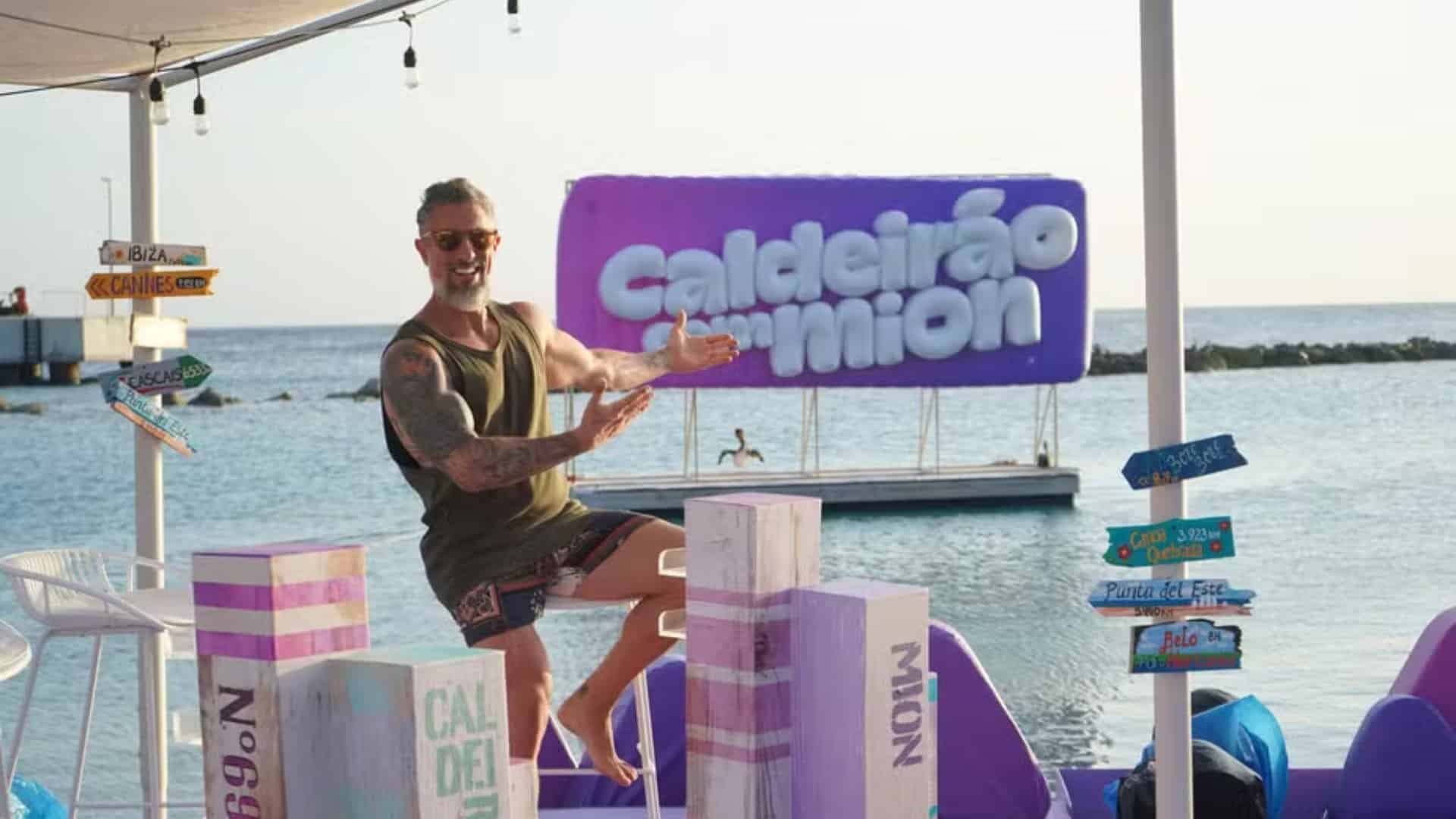 Depois de suposta infidelidade conjugal, Marcos Mion comanda Caldeirão ...